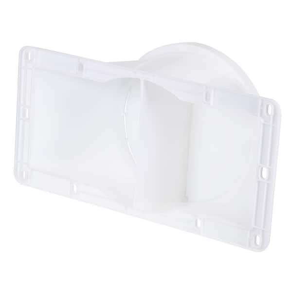 Backdraft Damper 6.3-7" Duct Connector Air Duct Backflow Valve White ...