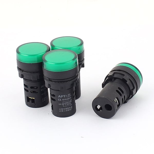 AC/DC 110V LED Indicator Pilot Custom Dash Light Signal AD16-22DS 4pcs ...