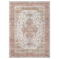 Washable Floral Print Area Rug, Traditional Vintage Boho Indoor Carpet ...