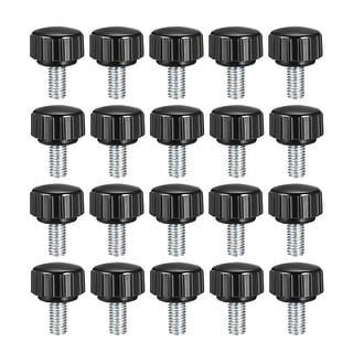 M5 x 10mm Male Thread Knurled Clamping Knobs Grip Thumb Screw on 20Pcs ...