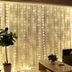 300 LED Curtain Fairy Lights with Remote, USB Plug in Copper Wire ...