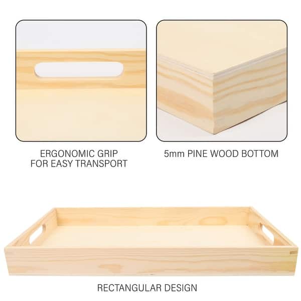 Wooden Nested Serving Trays with Handles - Bed Bath & Beyond - 37652796