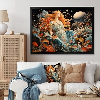 Designart "Masterpiece The Birth Of Venus II" Masterpiece Framed Wall ...