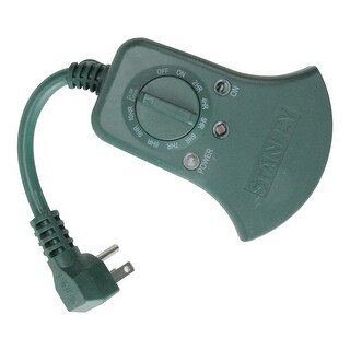 Stanley Lighttimer Select Trio Outdoor 3-Outlet Light-Sensing Countdown ...