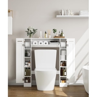 Cubilan Over The Toilet Space Saver Bathroom Storage Cabinet,White ...