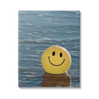 Stupell Smiley Beach Ball Canvas Wall Art Design by Lil' Rue - Bed Bath ...