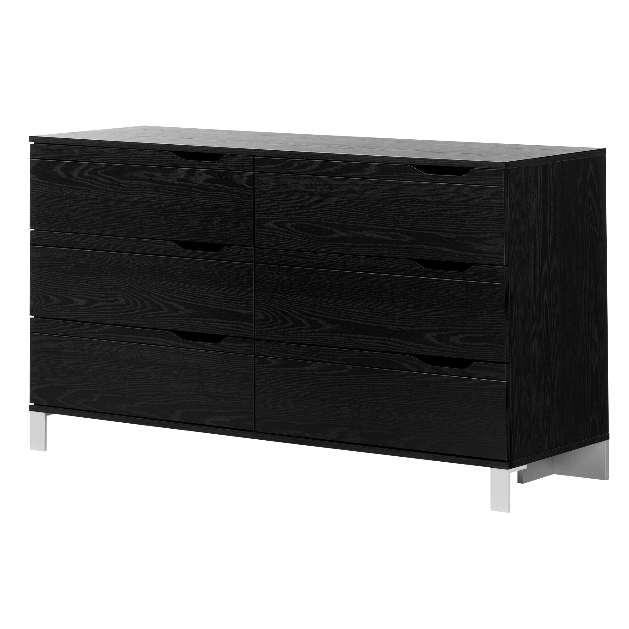 South Shore Modern Kanagane 6 Drawer Double Dresser w cut out handles Bed Bath Beyond 28067429