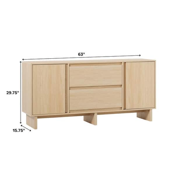 Walker Edison 63 inch Minimalist Scandi Sideboard - Bed Bath & Beyond ...