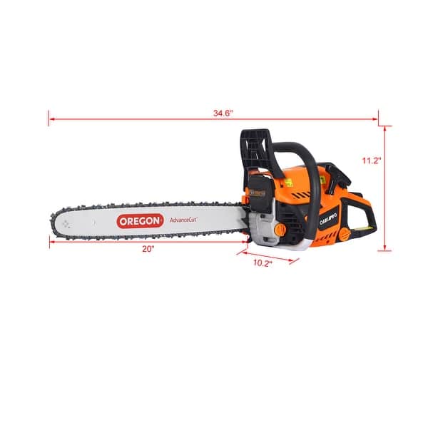 Anti-Vibration Chainsaw 20Inch 52CC 2-cycle Gasoline Chain Saw Handheld Cordless Petrol Chain ...