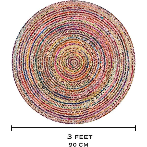 Fair Trade Handmade Jute Rag Rug Multi Colored - Bed Bath & Beyond ...