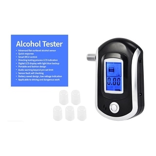 Mini Portable Digital LCD Breathalyzer Digital Alcohol Breath Tester ...