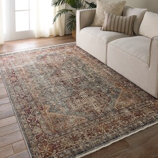 Camille Floral Gray/ Brown Area Rug - On Sale - Bed Bath & Beyond ...