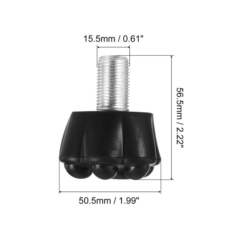 Roller Skate Toe Stops Rubber Brake Stoppers Block with Bolts Cat Claw ...