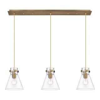 Innovations Lighting Newton Cone - 3 Light 8" Cord Hung Linear Pendant ...