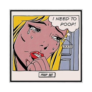 iCanvas "Poop Art" by Mathiole Framed - Bed Bath & Beyond - 37656129