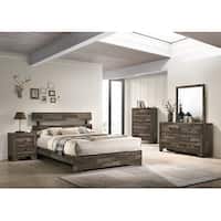 Annis 3 Piece Brown Rustic Platform Bedroom Set - Bed Bath & Beyond ...
