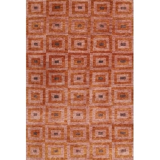 Ahgly Company Machine Washable Contemporary Fire Engine Red Area Rugs ...