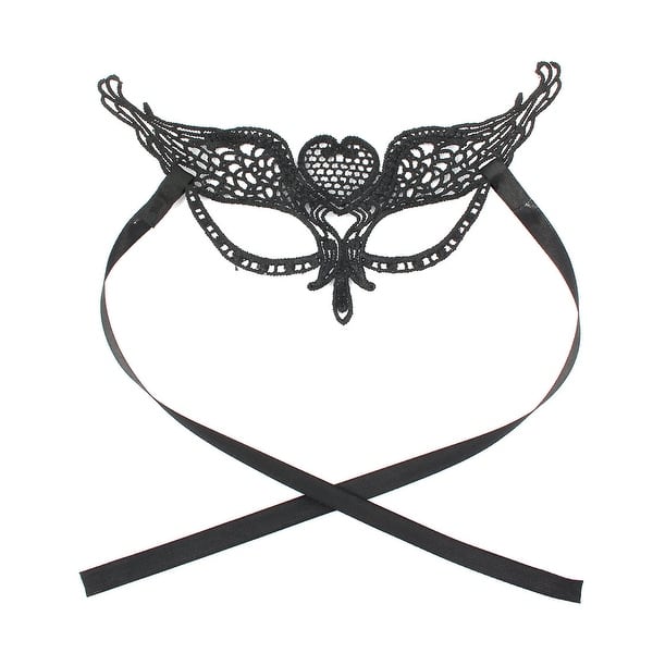 Lady Heart Shaped Masquerade Party Masked Ball Charm Eyepatch Lace Eye ...