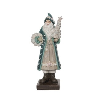 15" Coastal Santa Claus Christmas Tabletop Figurine - Bed Bath & Beyond ...