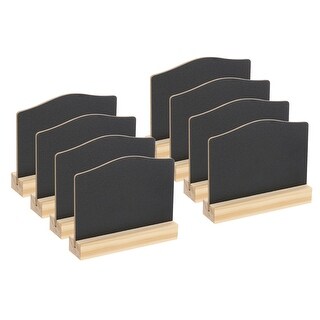 Mini Tabletop Chalkboard Signs with Easel Stand Arch, 3.9"x3" - Black ...
