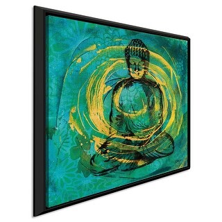 "Centered Buddha" Print on Floating Canvas - Bed Bath & Beyond - 36404085