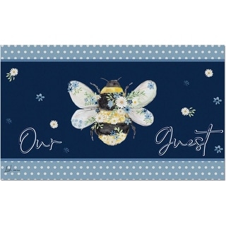 Bee Our Guest Indoor/Outdoor Entryway Floor Mat Made in The USA Low ...