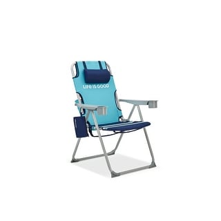 Life Is Good Backpack Lawn Chair with Silver Frame - N/A - Bed Bath ...