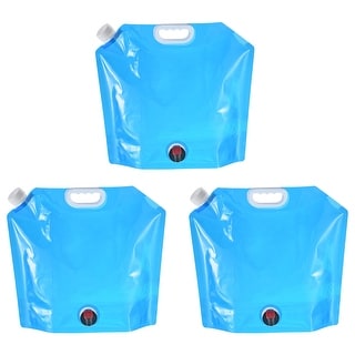 3Pcs 10L Collapsible Water Container Bag w Spigot Emergency Water ...