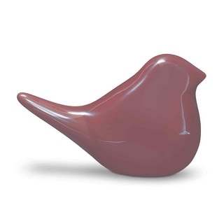 Set of 2 Solid Brick Red Bird Porcelain Tabletop Figurines 6" - Bed ...