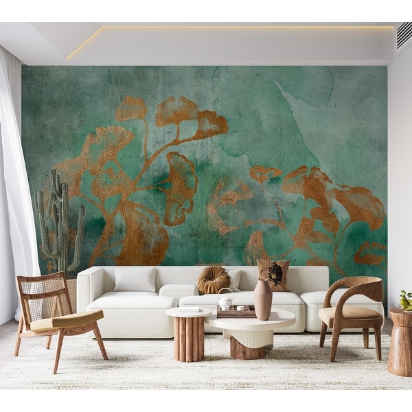 copper wall mural
