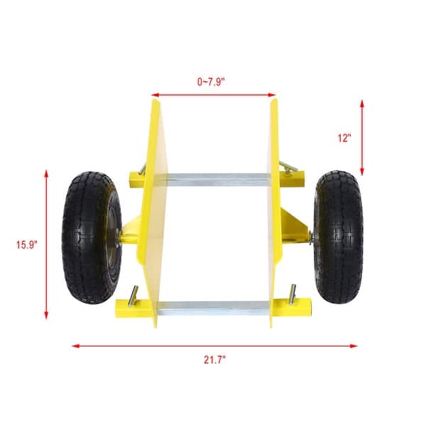 Panel Dolly,Dolly Cart Heavy Duty All Terrain Dolly,Door Dolly with 10 ...