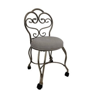 Carolina Living Victorian Vanity Stool with Back - Bed Bath & Beyond ...