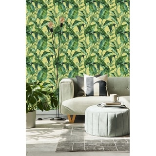 Green Plants Wallpaper Peel and Stick and Prepasted - Bed Bath & Beyond ...