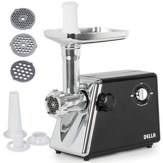 Della Stainless Steel Electric Meat Grinder Kubbe Attachment w/ 3 Blade ...