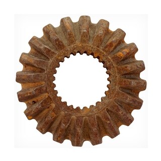 RetroPlanet 'Rusty Long Tooth Gear Wall Decal 24' Canvas Art - Bed Bath ...