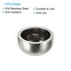 Pipe End Cap,304 Stainless Steel Tube End Cap Fitting Cap Polished ...