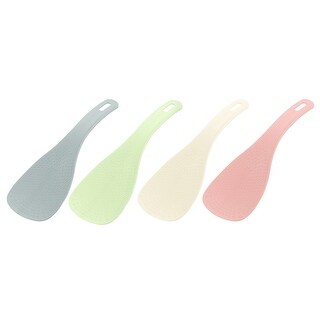 4pcs Plastic Rice Paddle Non-Stick Rice Spoon Stand-up Rice Spatula ...