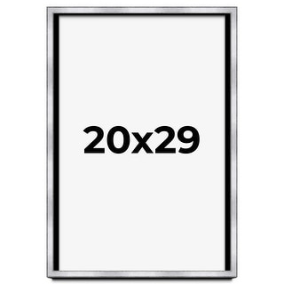 20x29 Shadow Box Frame Silver | 1.375 Inches Deep Real Wood - Bed Bath ...