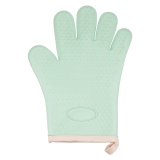 Silicone Oven Mitts Heat Resistant Rubber Oven Gloves - Bed Bath ...