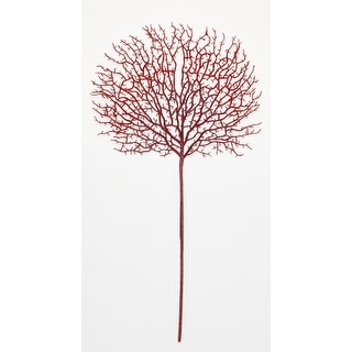 30" Glittered Coral Spray, Red, Set of 3 - Red - Bed Bath & Beyond ...
