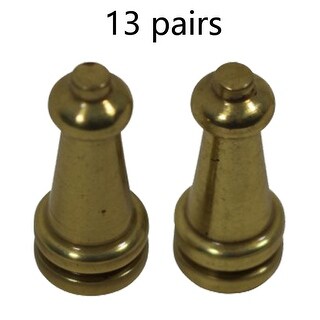 13 Pairs Stair Carpet Rod Tower Finial Brass Decorative Tip Renovators ...