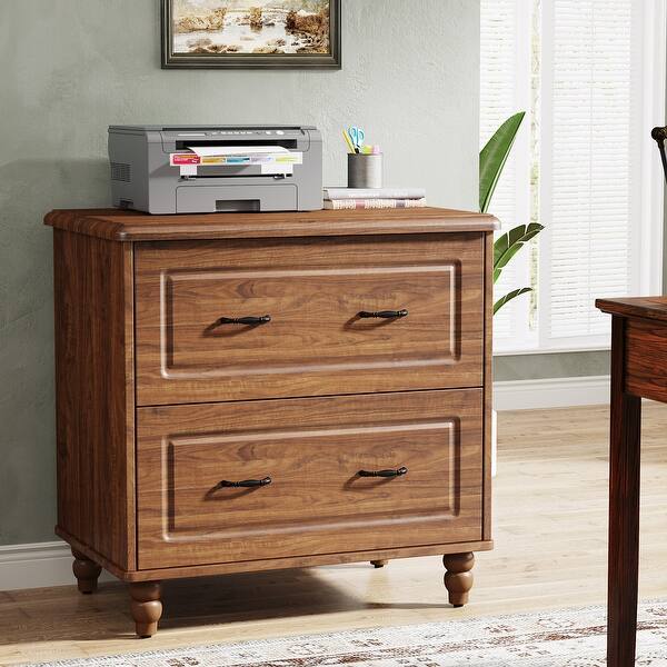 2 Drawer Wood Lateral File Cabinet with Storage - Bed Bath & Beyond ...