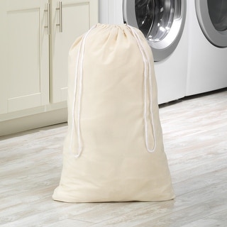 Whitmor Polycotton Drawstring Laundry Bag - Natural - Bed Bath & Beyond ...