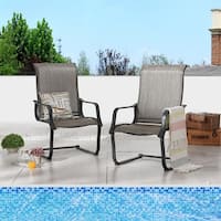 SAFAVIEH Outdoor Living Hutton Chair (Set of 2) - 22" W x 25.6" D x 35 ...