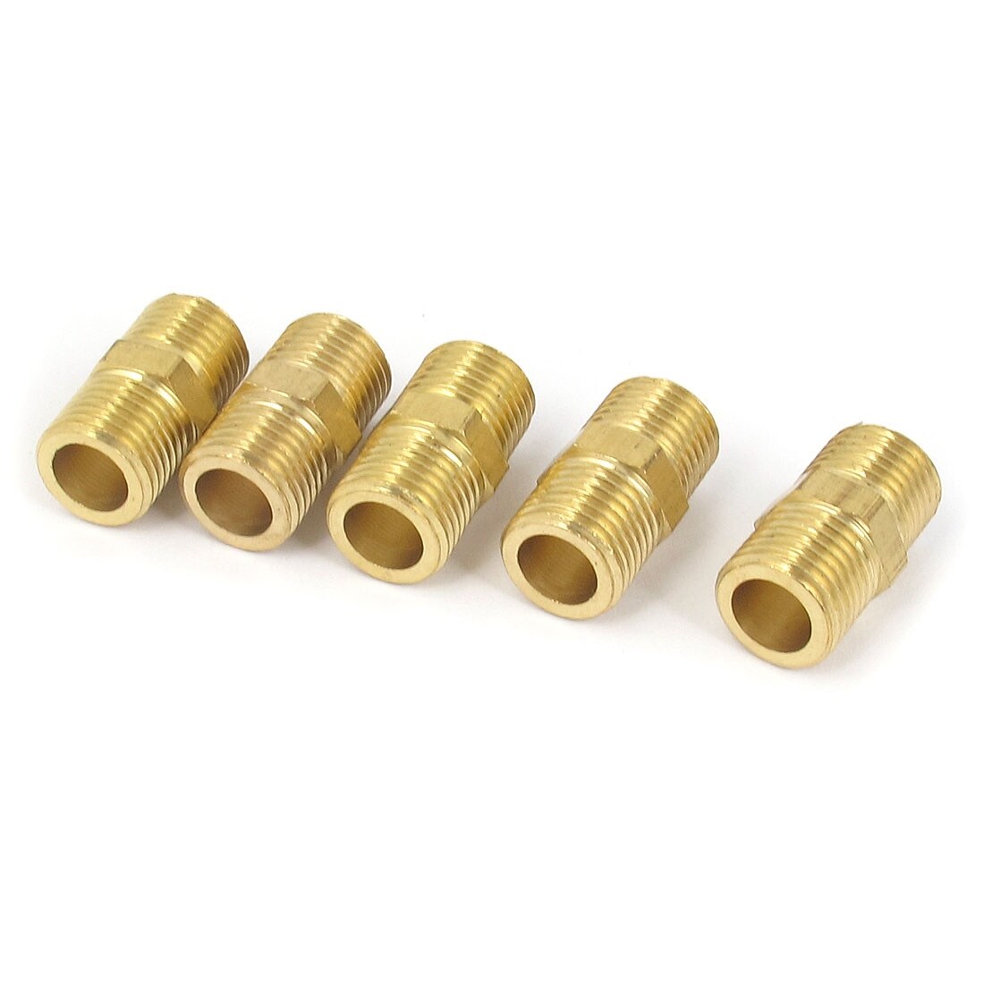 Pipe Fitting 3/4PT Male Thread Hex Extension Connector Adapter Gold ...