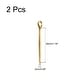 Split Cotter Pin - mm x mm Solid Brass 2-Prongs Gold Tone 2Pcs - Bed ...
