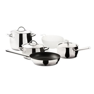 Mepra 1950 Kitchen Set with Frying Pan - 7 Pieces - Stainless Steel ...