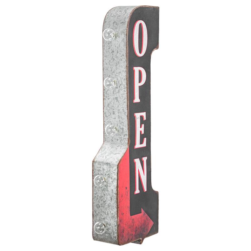 "Open" Vintage LED Marquee Sign - On Sale - Bed Bath & Beyond - 28369318