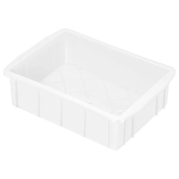 10"x7"x3" Plastic Lab Tray Rectangle Utility Stackable Box Craft ...