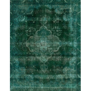 Ahgly Company Machine Washable Abstract Deep Teal Green Area Rugs - Bed ...